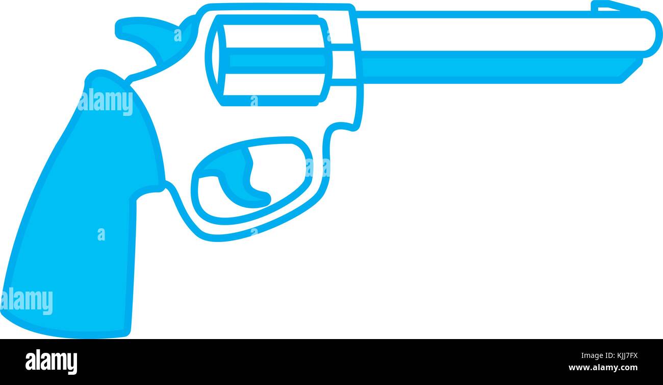 Arme De Poing Revolver Arme Pistolet Banque d'images vectorielles - Alamy