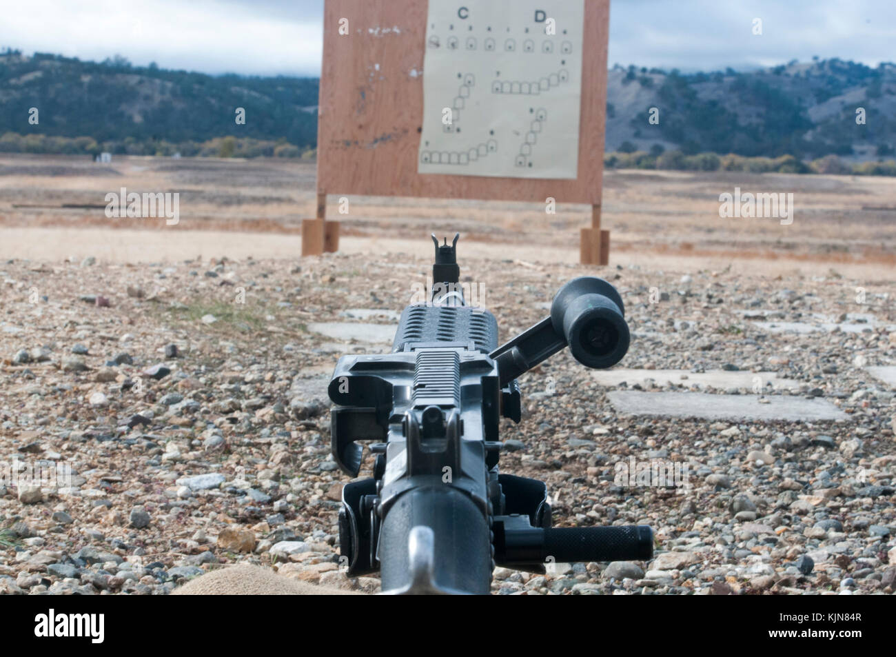 M240b machine gun Banque de photographies et d’images à haute ...