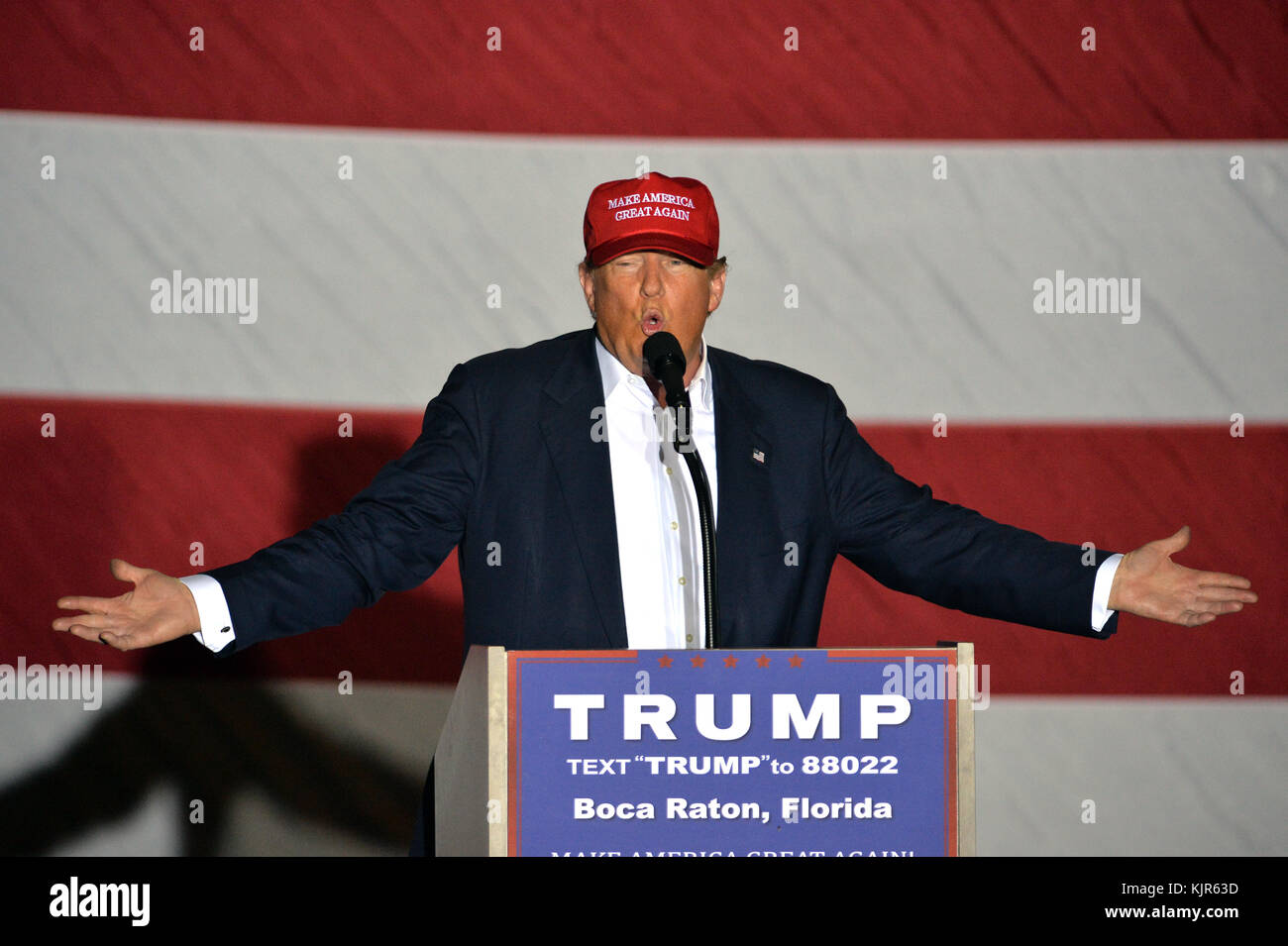 BOCA Raton, FL - 13 mars : candidat présidentiel républicain Donald ...