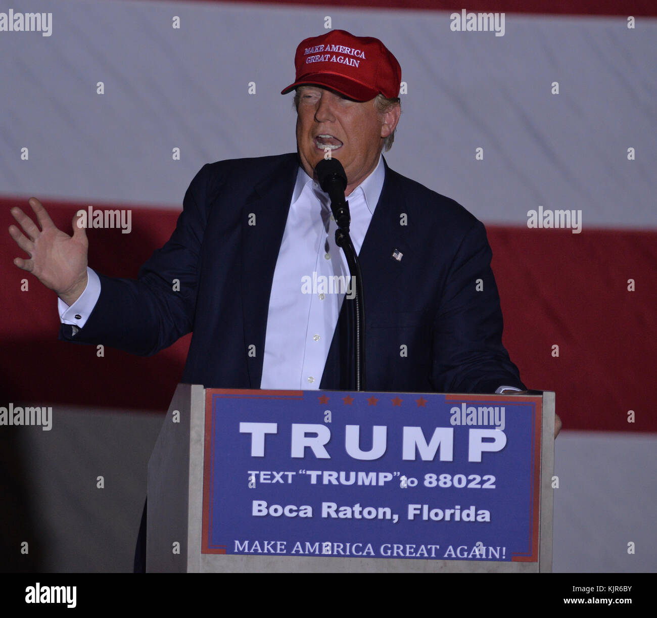 BOCA Raton, FL - 13 mars : candidat présidentiel républicain Donald ...