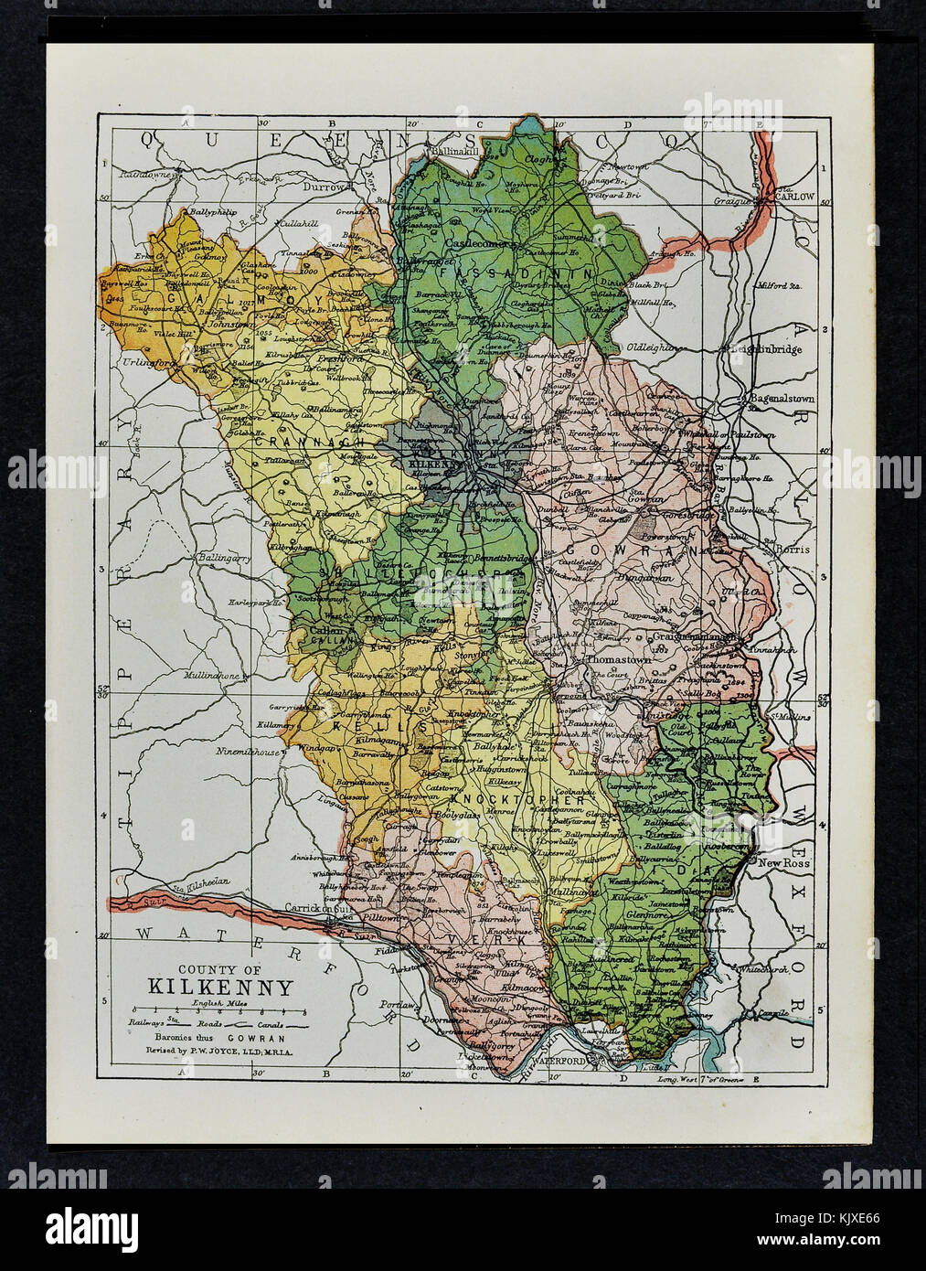 Ireland county map antique Banque de photographies et d’images à haute ...