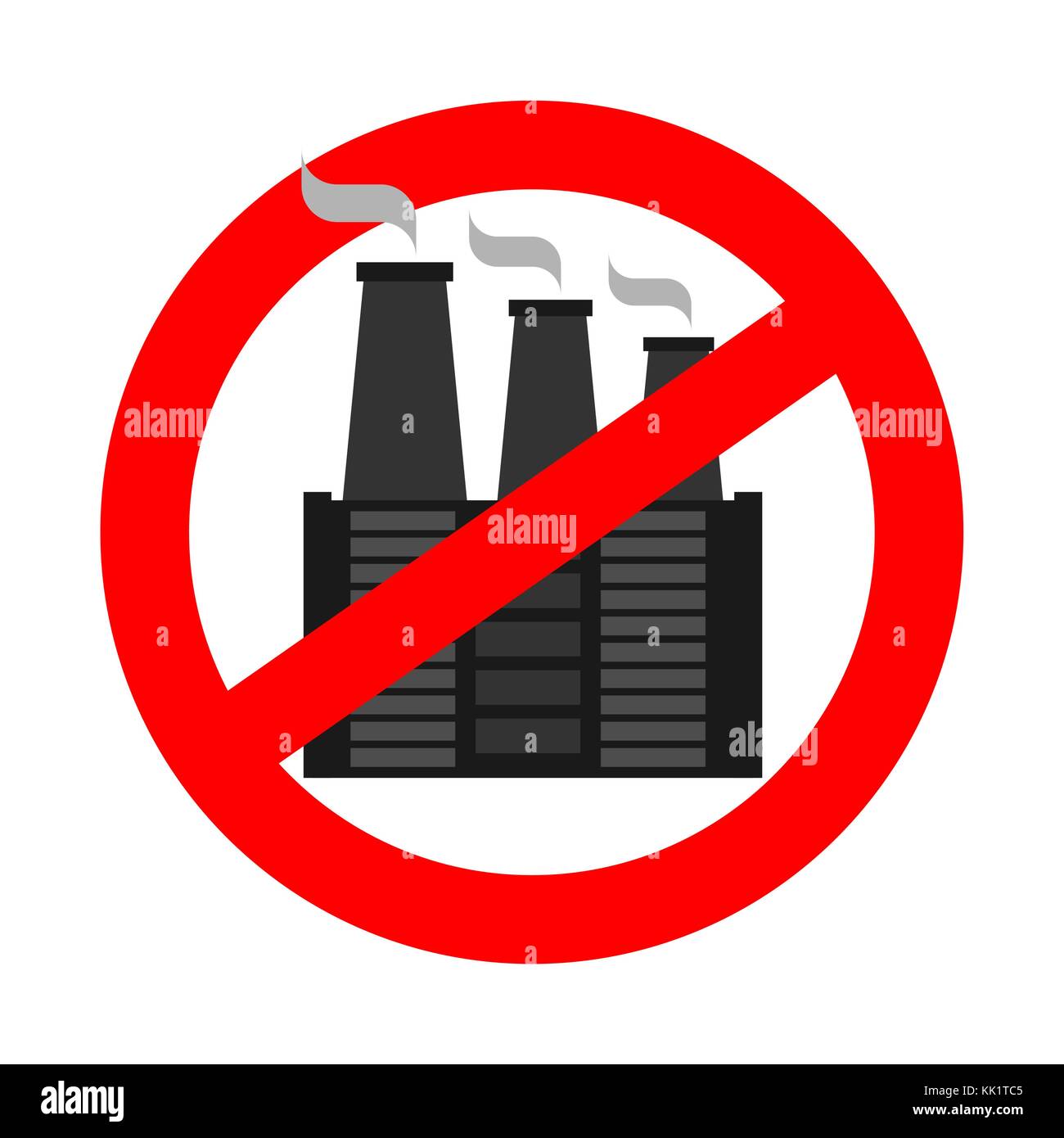Stop pollution Banque d'images vectorielles - Alamy