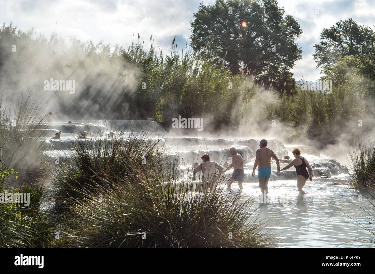 Italie, Toscane : Saturnia. Une ville thermale qui a été habité depuis ...