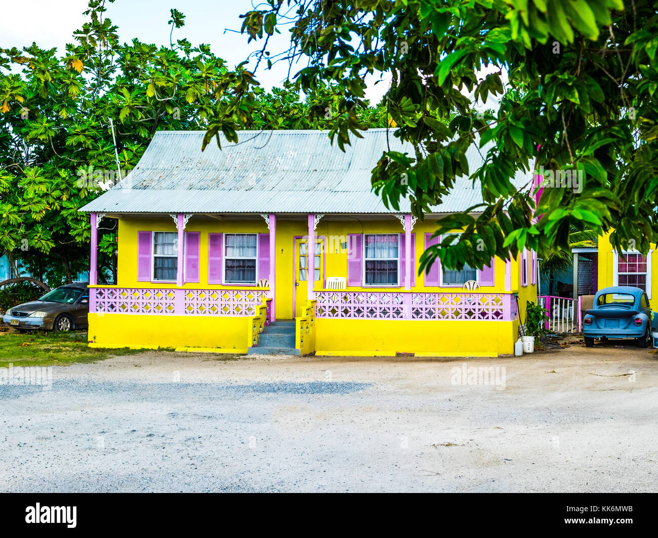 George Town, Grand Cayman, Cayman Islands, Caribbean colorés de style ...