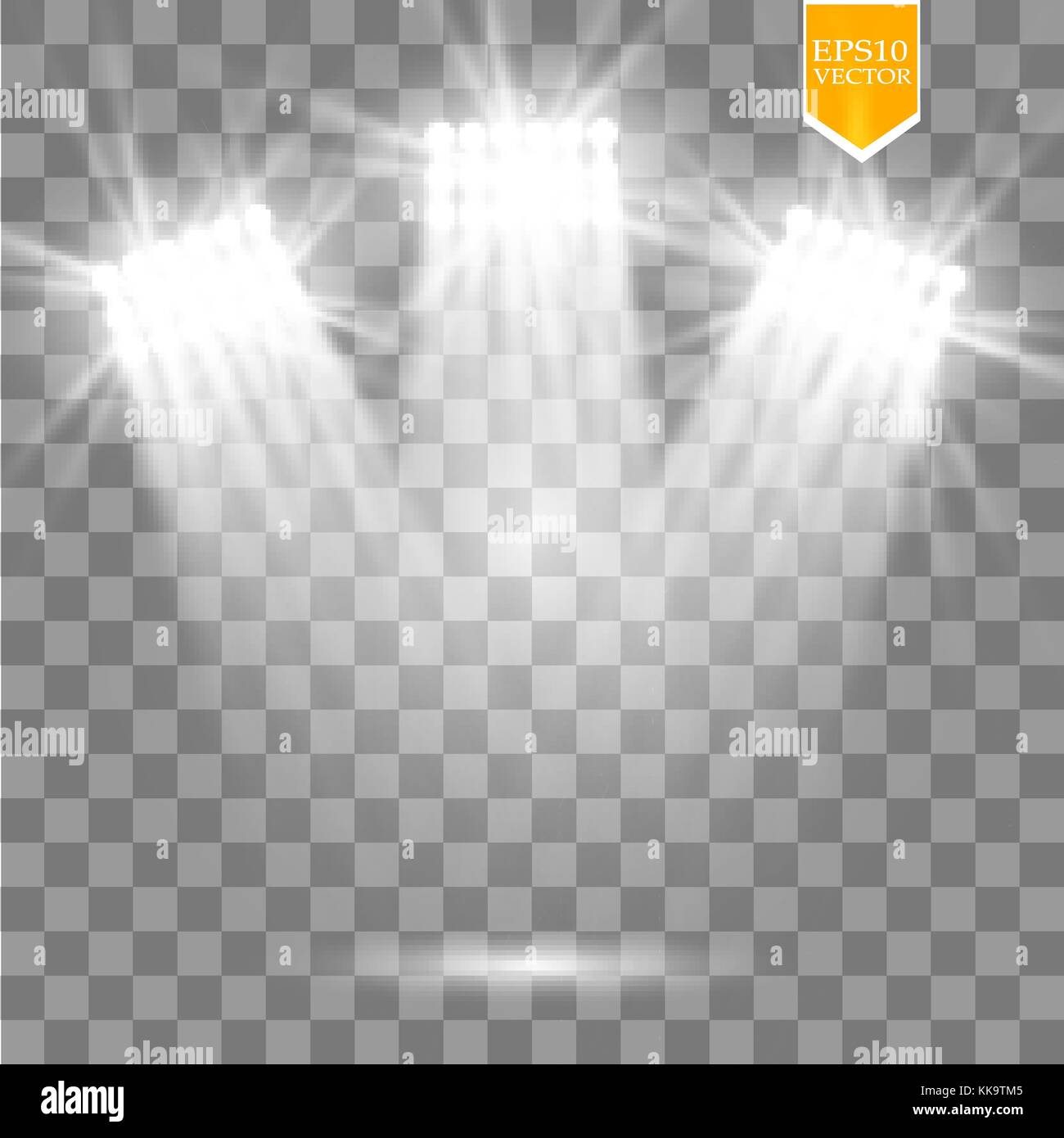 Effet de lumière spotlight blanc sur fond transparent. concert scène ... Effet de lumière spotlight blanc sur fond transparent. concert scène ...