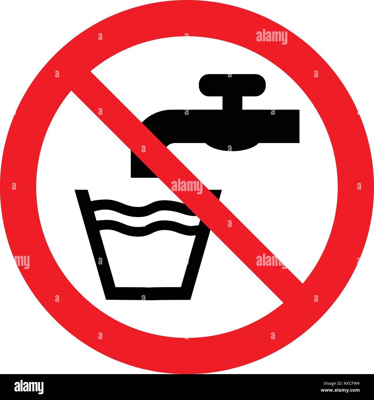 Pas boire de l'eau potable Banque de photographies et d’images à haute ...