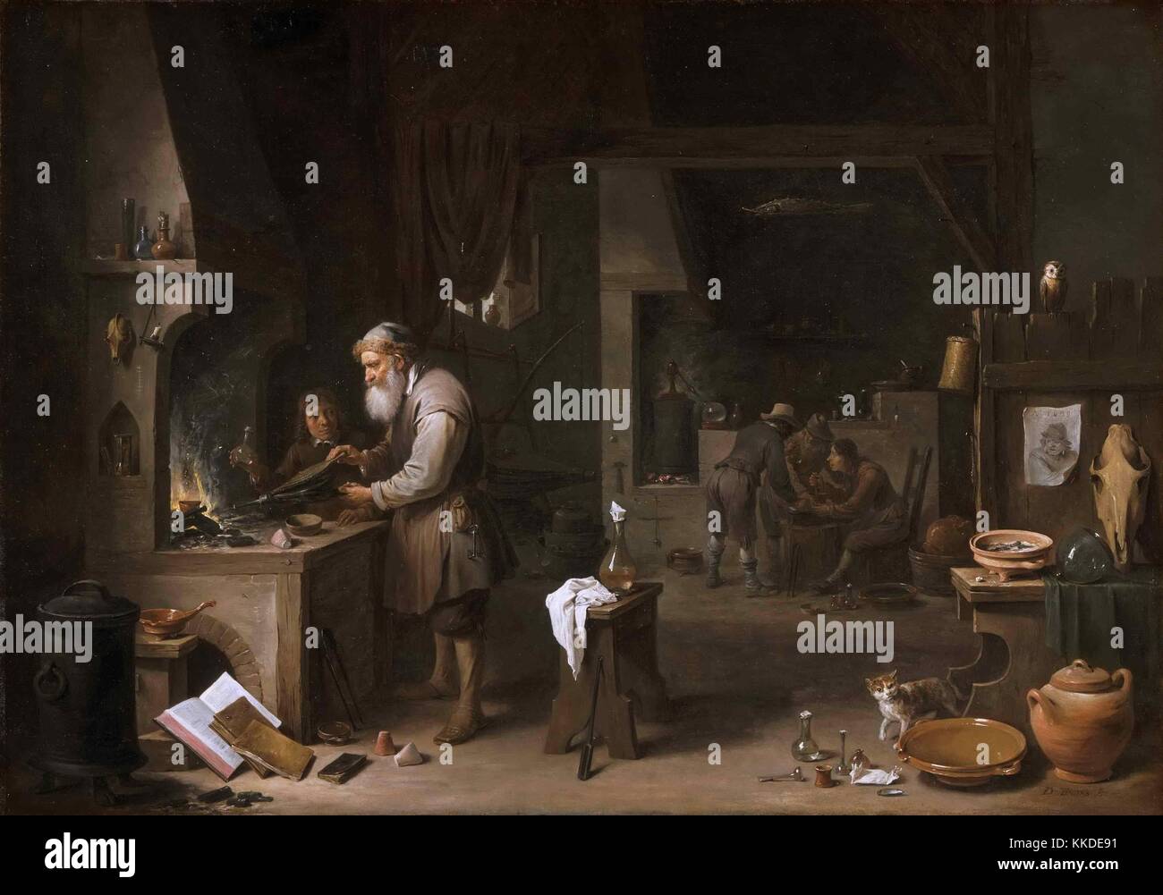 David teniers the kitchen Banque de photographies et d’images à haute ...