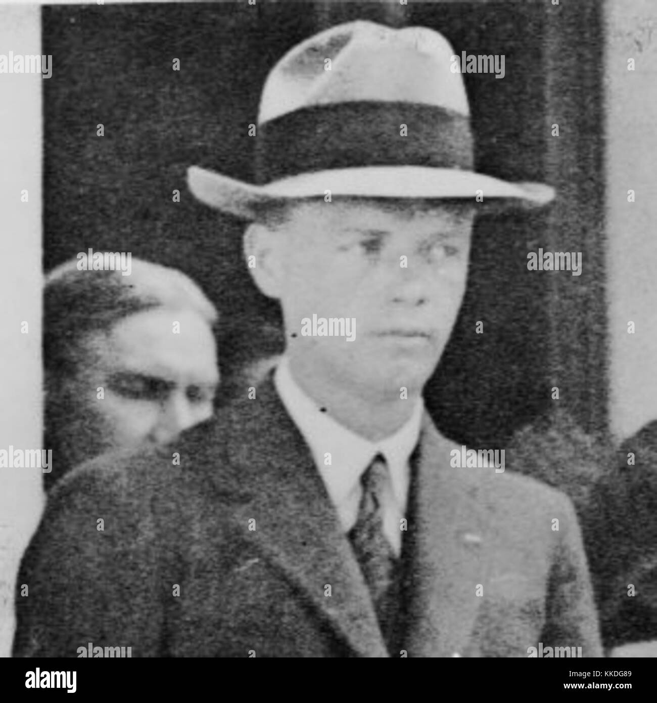 Charles lindbergh portrait Banque d'images noir et blanc - Alamy