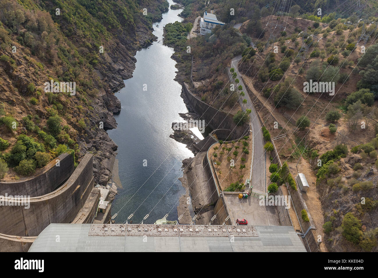 Barrage hydroélectrique de Castelo de Bode. portugal Photo Stock - Alamy
