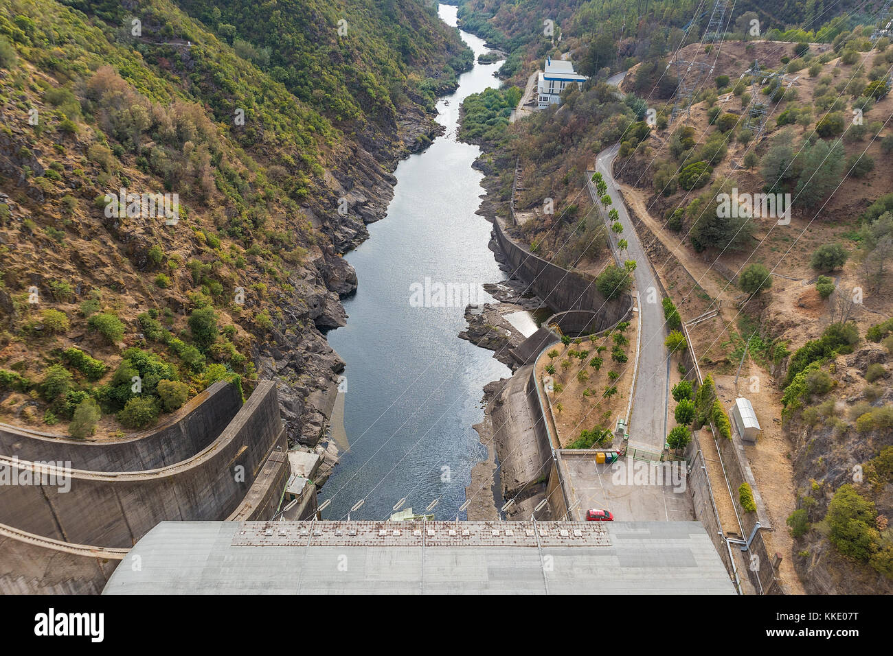 Barrage hydroélectrique de Castelo de Bode. portugal Photo Stock - Alamy