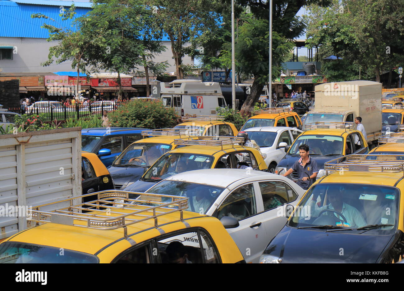 Les embouteillages au centre-ville de Mumbai en Inde Photo Stock - Alamy