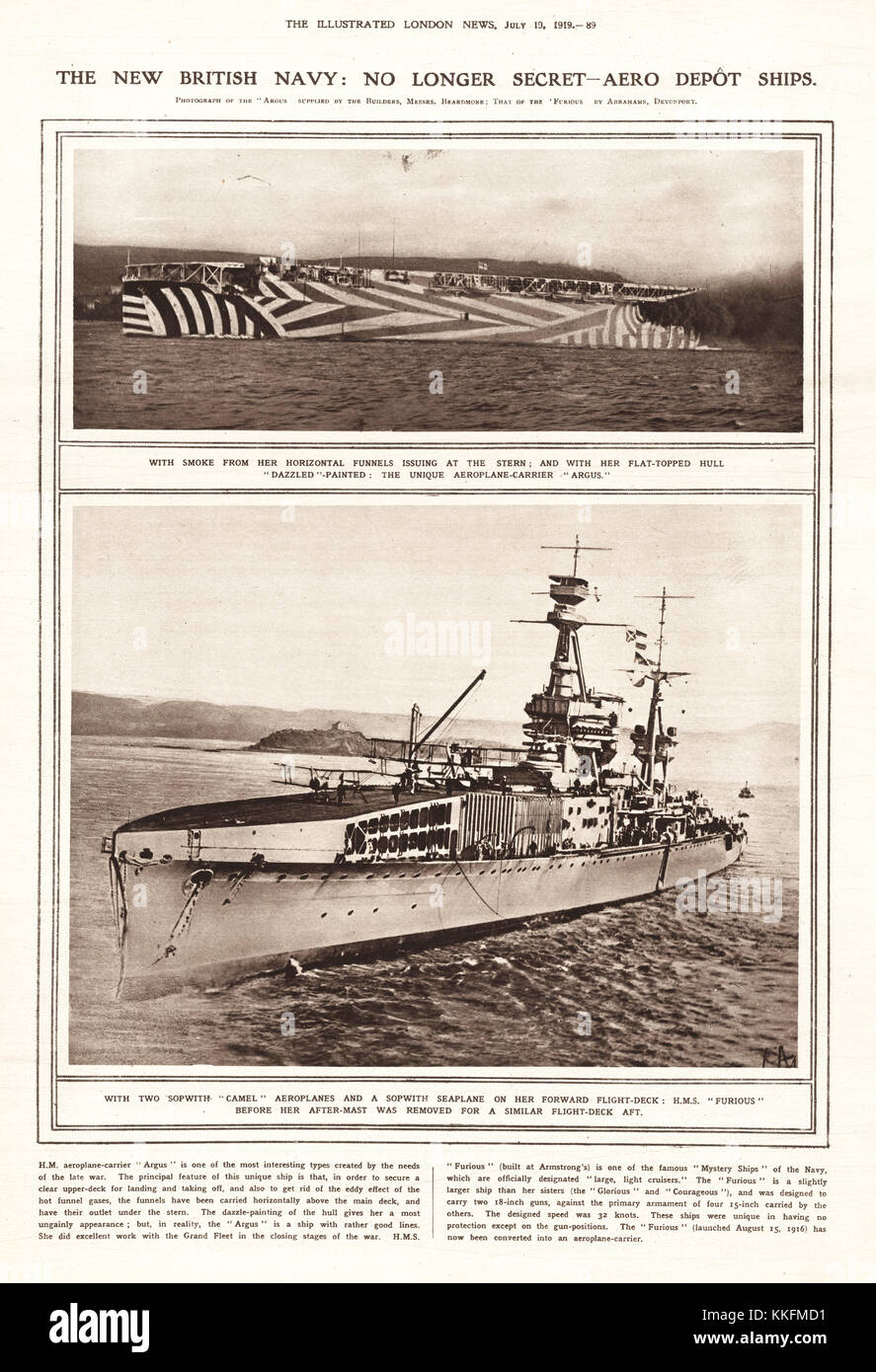 Hms furious Banque de photographies et d’images à haute résolution - Alamy