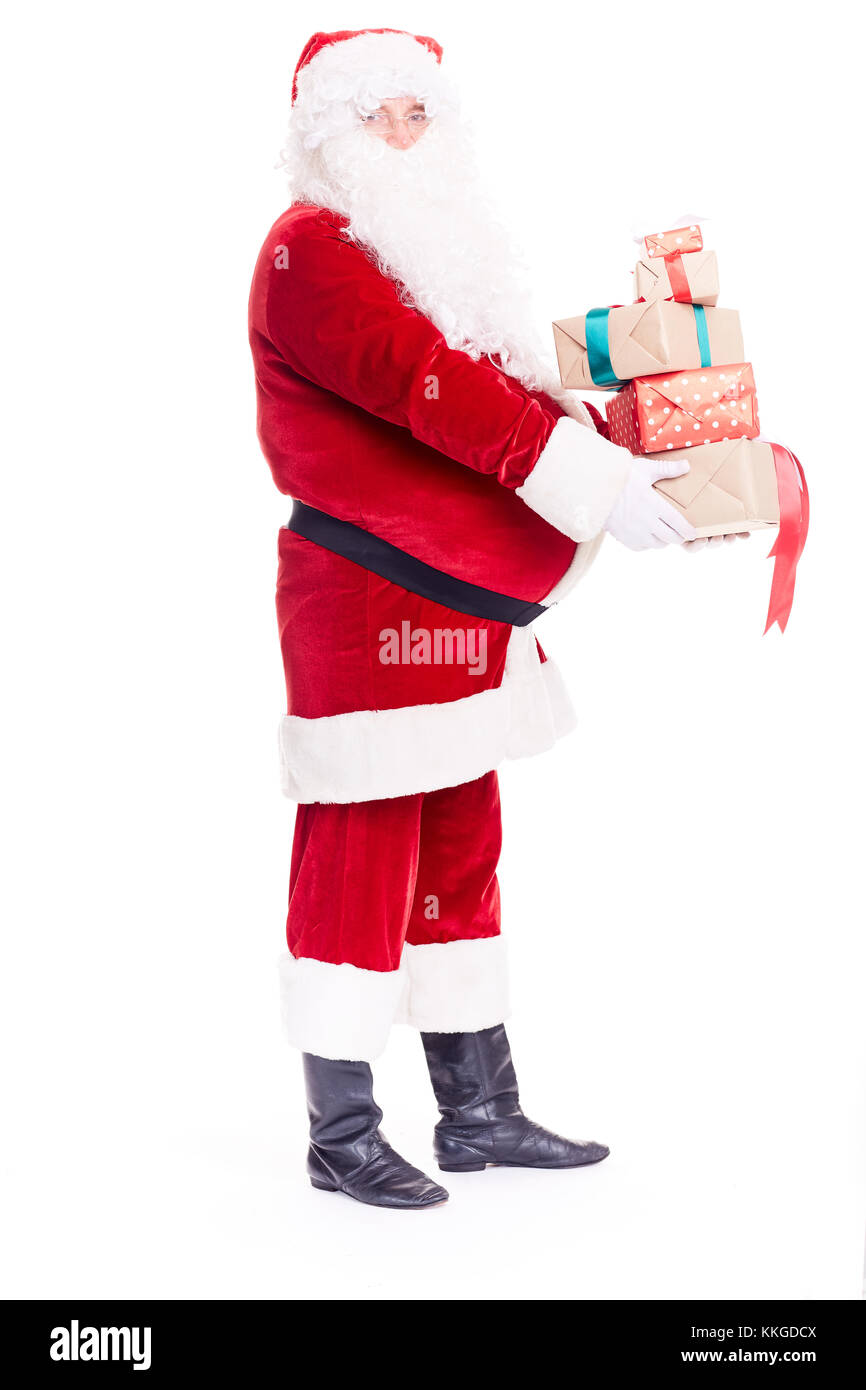 Père Noël Donnant Des Cadeaux Banque Dimages Détourées Alamy