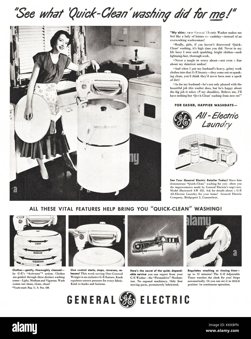 General electric washing machine Banque de photographies et d’images à ...