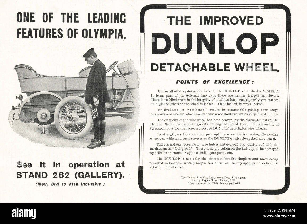 Roue dunlop Banque d'image et photos - Alamy