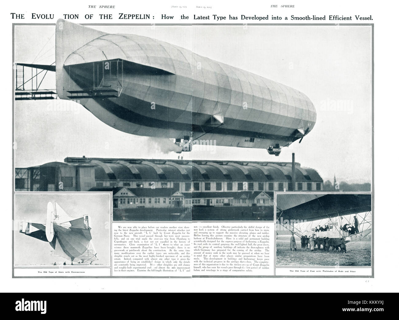 The graf zeppelin and the hindenburg Banque de photographies et d ...