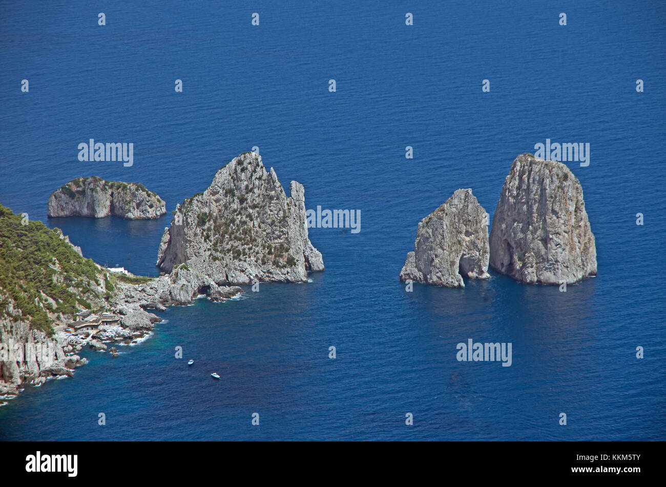 Capri faraglioni du mont solaro Banque de photographies et d’images à ...