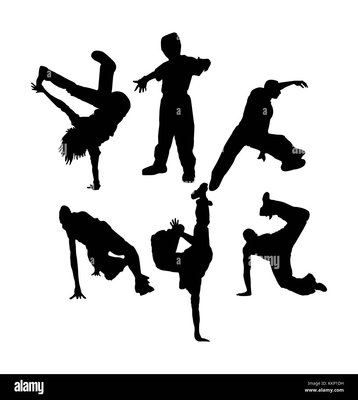Breakdance silhouette vector Banque de photographies et d’images à haute résolution - Alamy