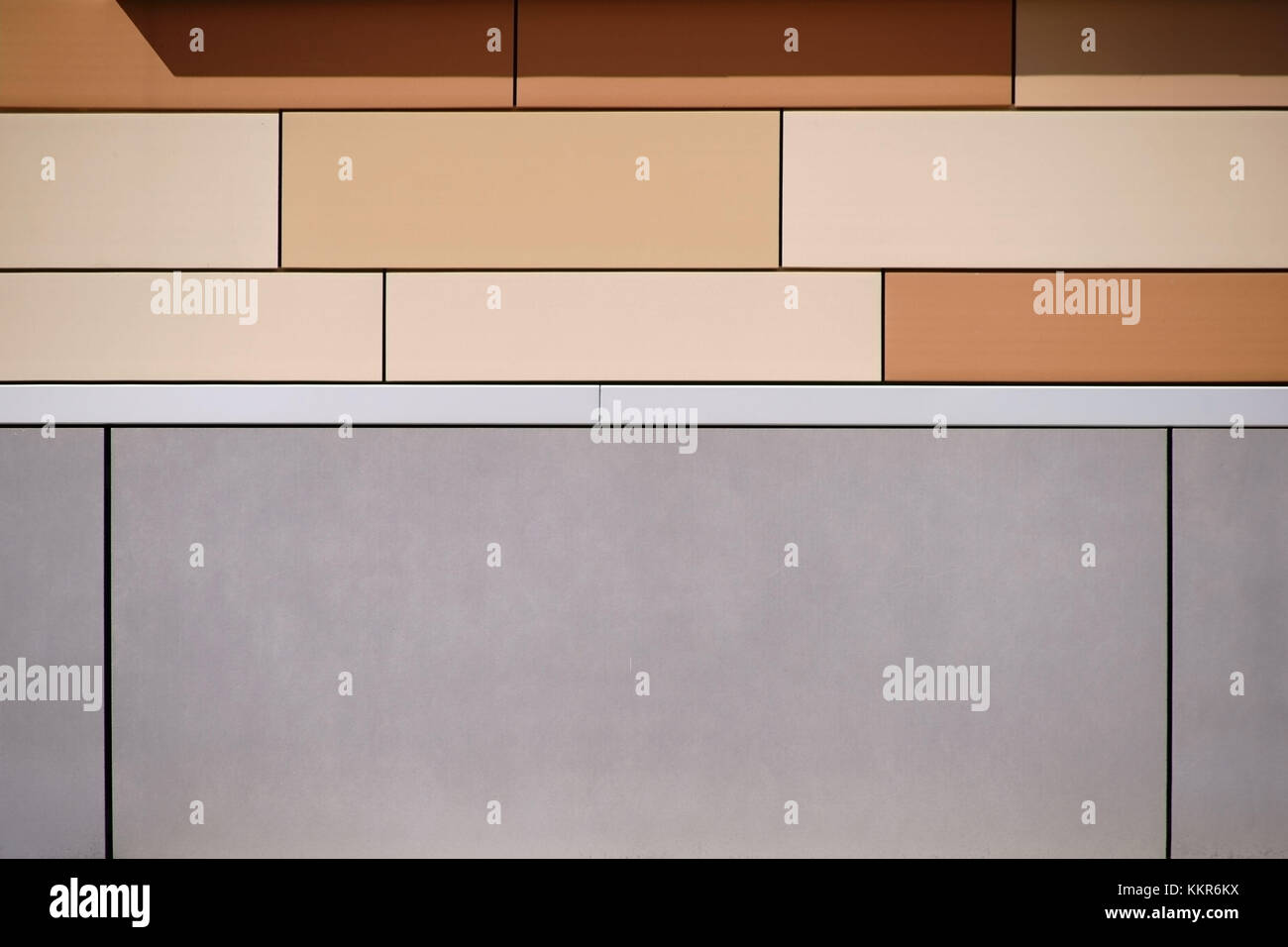 Close-up de pierre angulaire et à motifs différents et le béton pour ...