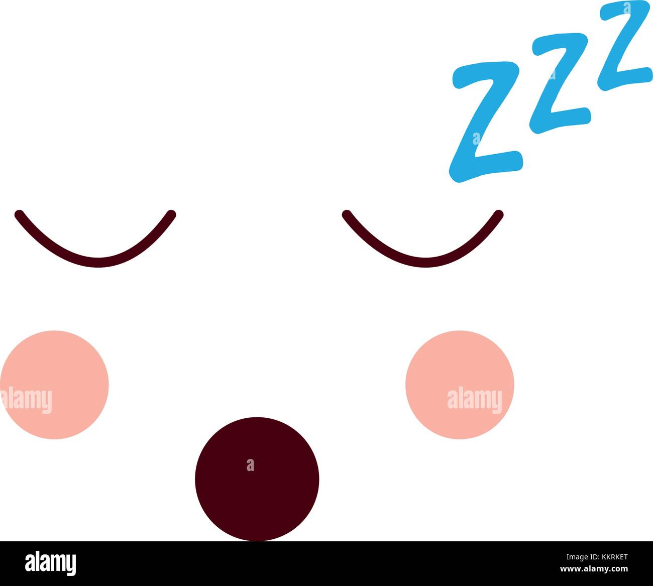 Sleeping Face Emoji Banque d'images vectorielles - Alamy