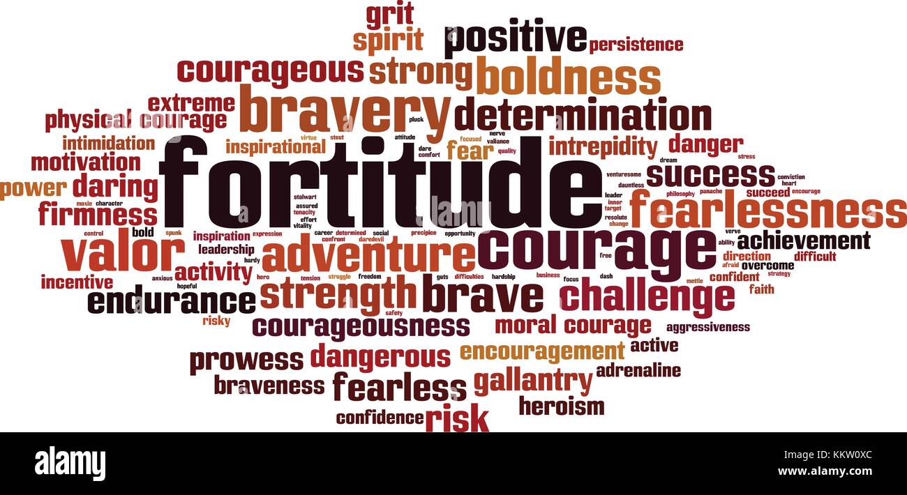 Bravery word cloud Banque d'images vectorielles - Alamy