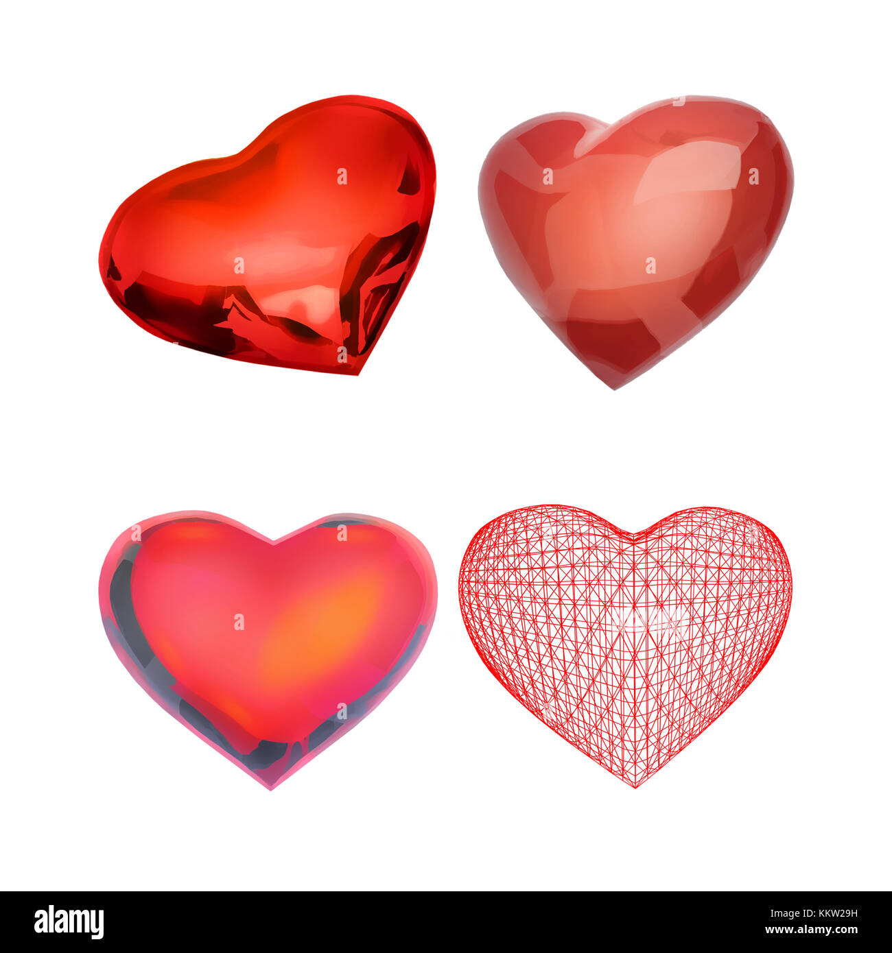 Coeur logo Banque de photographies et d’images à haute résolution - Alamy