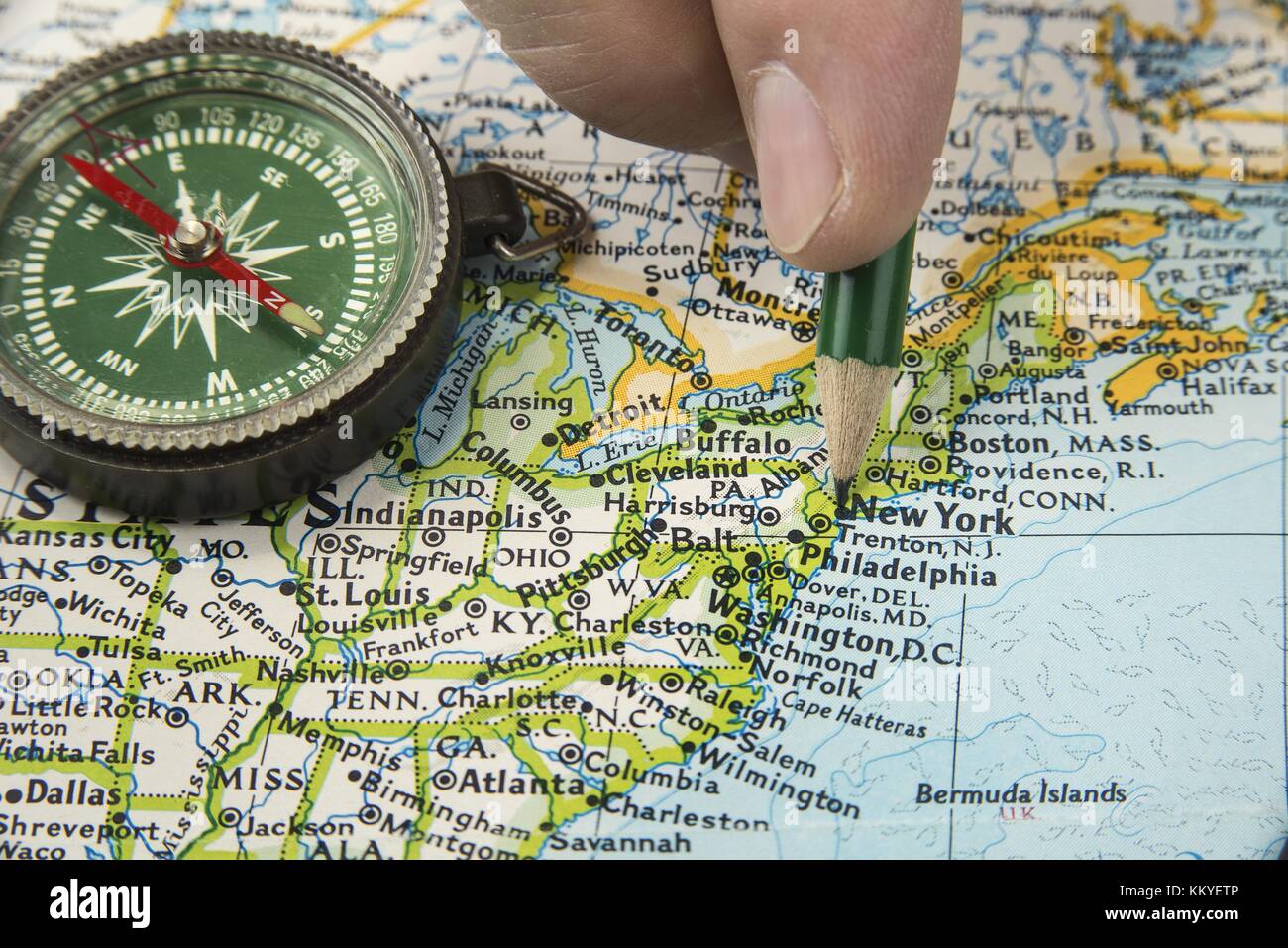 Carte topographique de new york city Banque de photographies et d ...