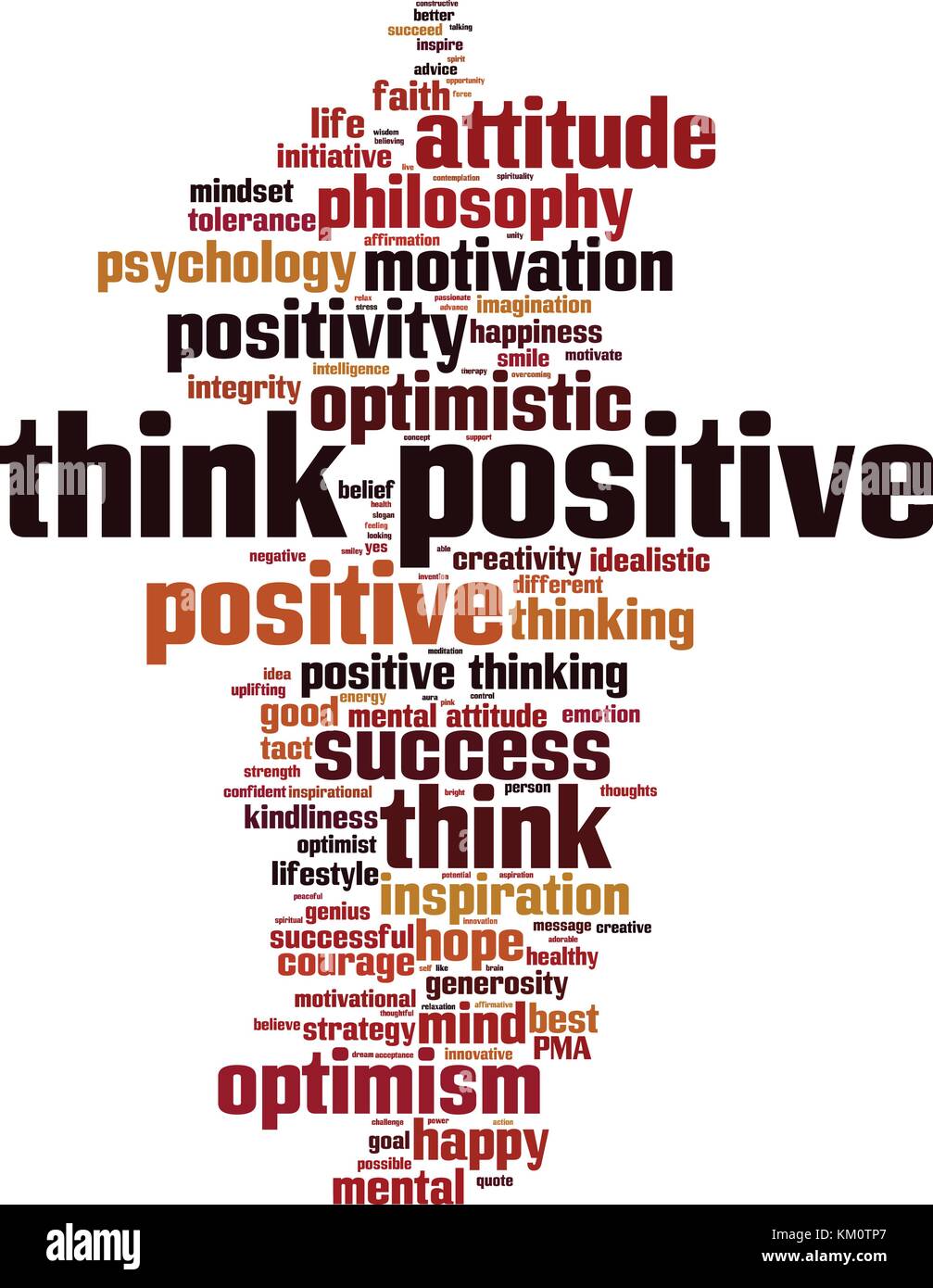 Vectores de pensamiento positivo vectores Banque d'images vectorielles ...