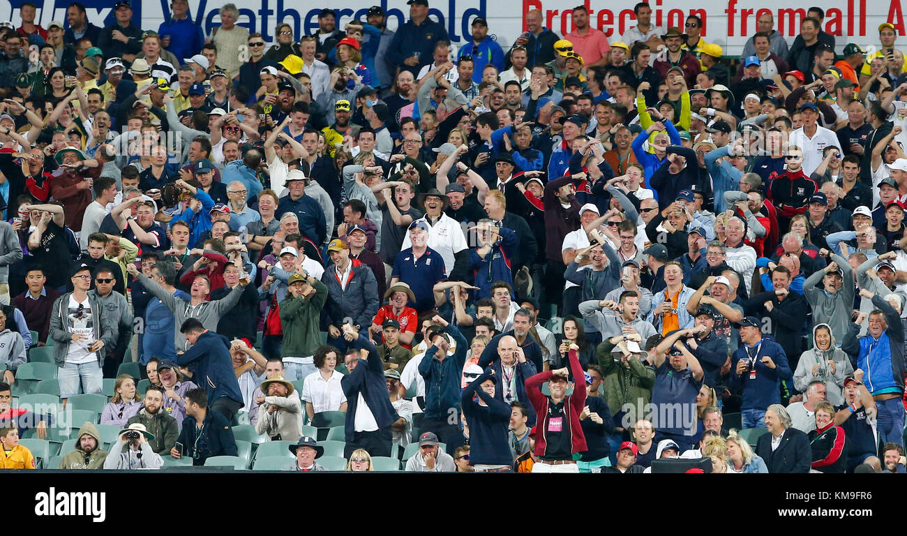 Vue générale de la barmy army durant quatre jours les cendres test ...
