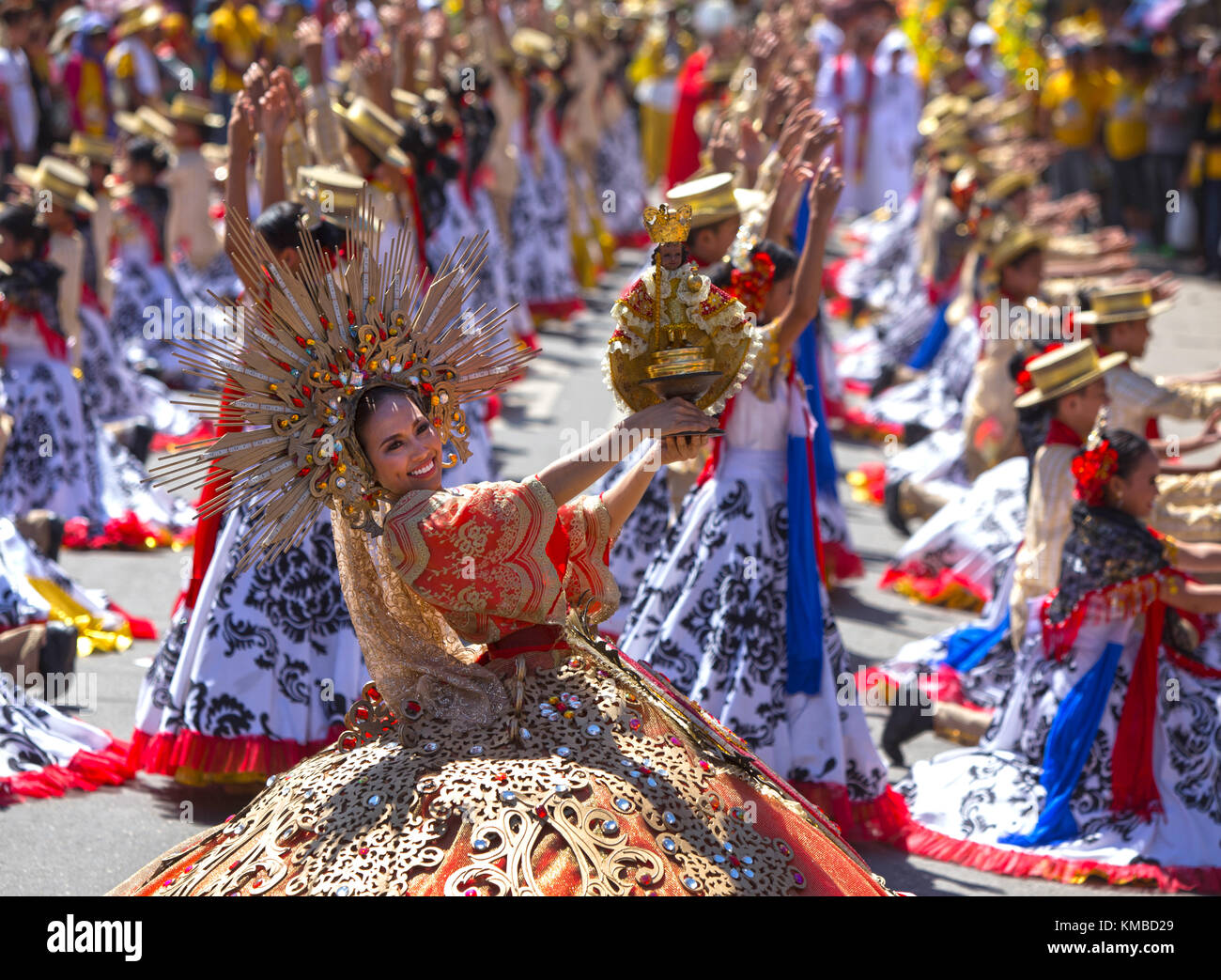 La ville de Cebu, Philippines 17/01/2016.Sinulog Festival,Grande Street ...