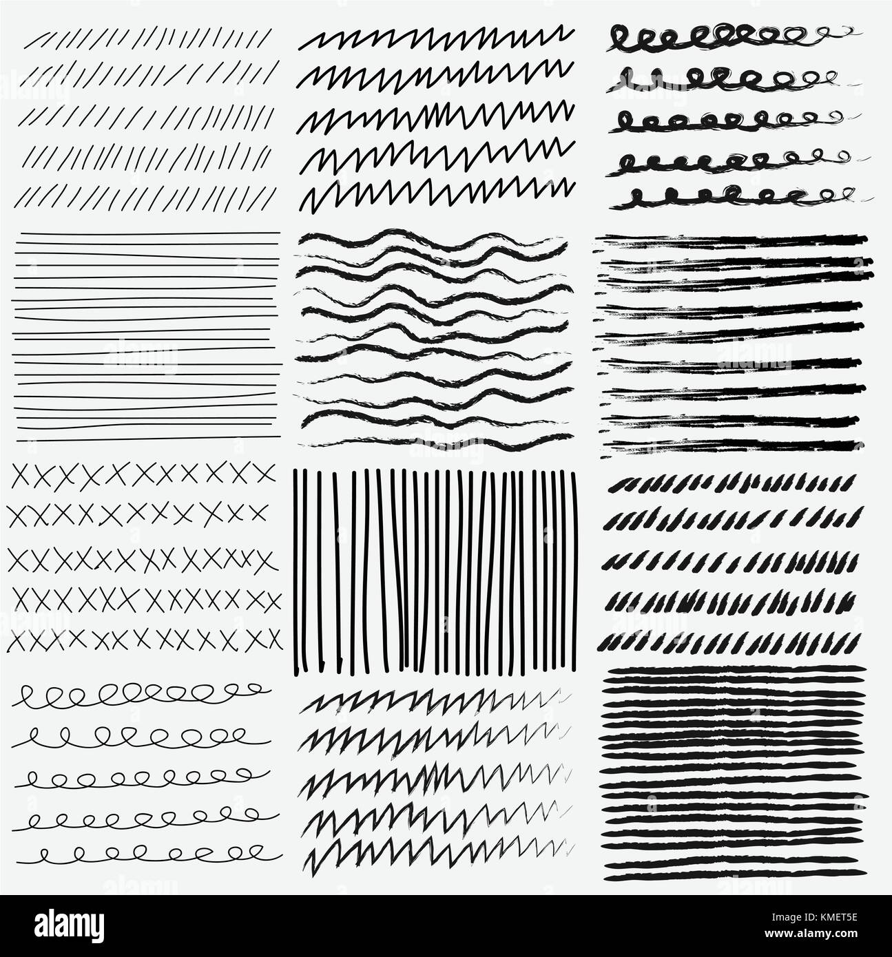 Traits de textures graphiques Banque d'images vectorielles - Alamy