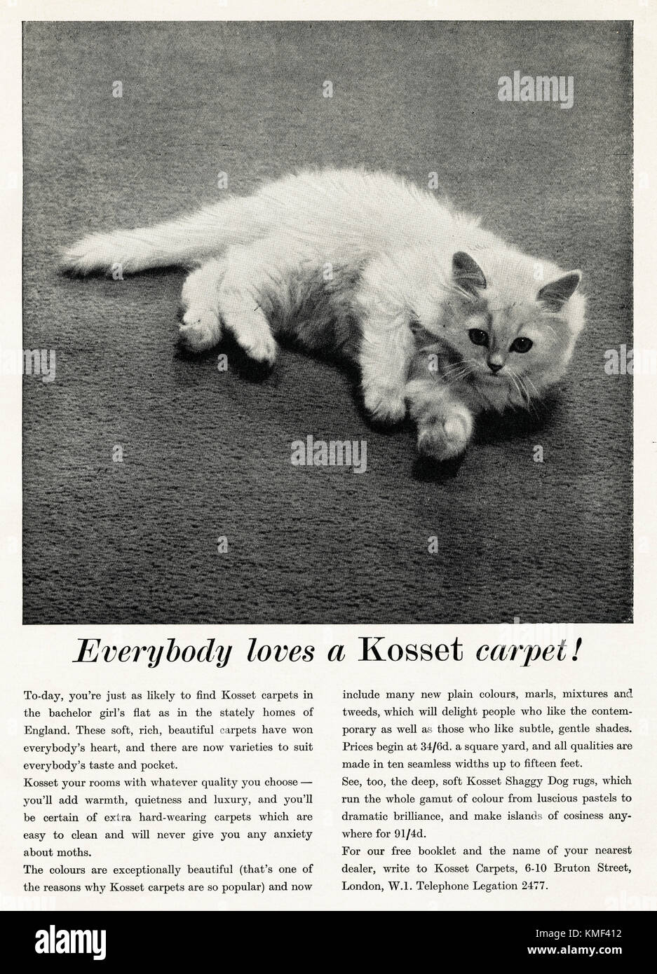 1950s vieux vintage publicité originale british magazine publicité ...