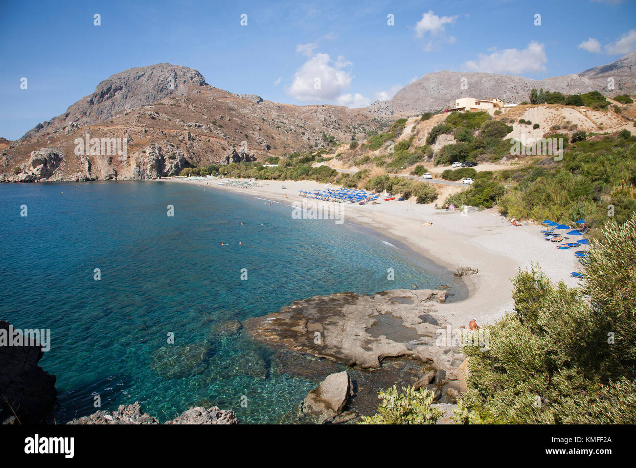 Beach plakias crete greek island Banque de photographies et d’images à ...