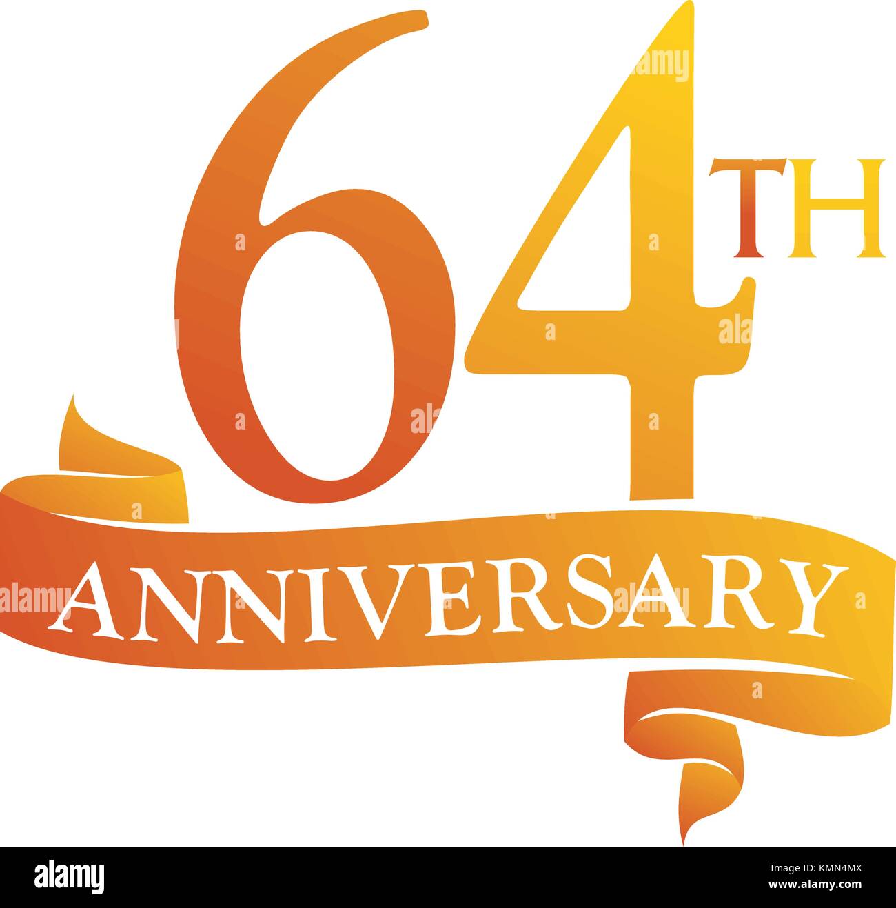 Logo anniversaire 64 ans Banque de photographies et d’images à haute ...
