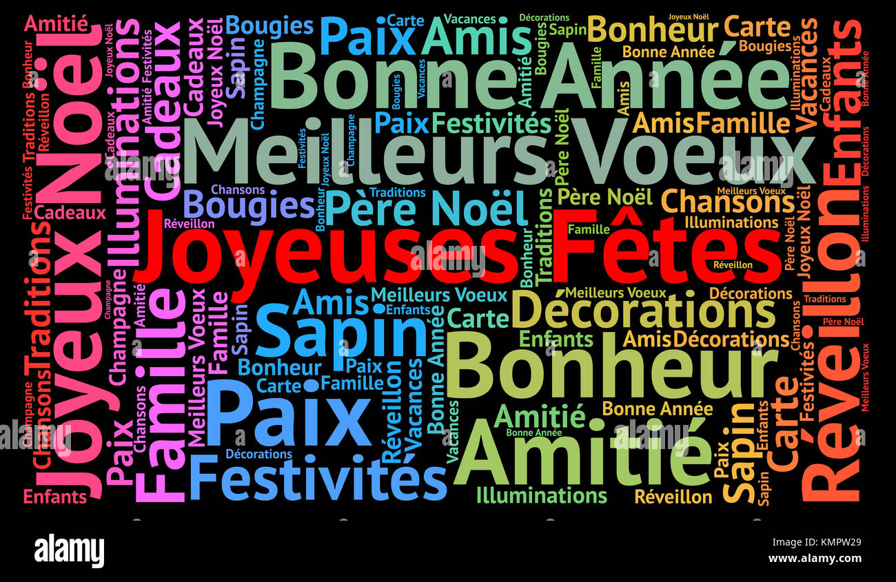 Carte de voeux allemande de noël et nouvel an Banque de photographies ...