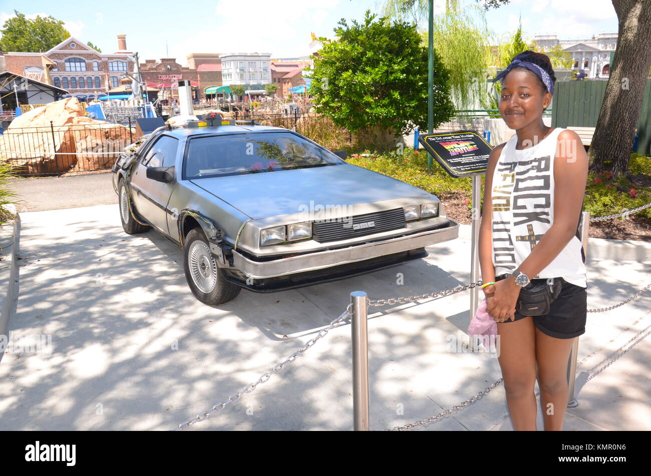 DeLorean Time machine voiture de retour vers le futur film à Universal ...