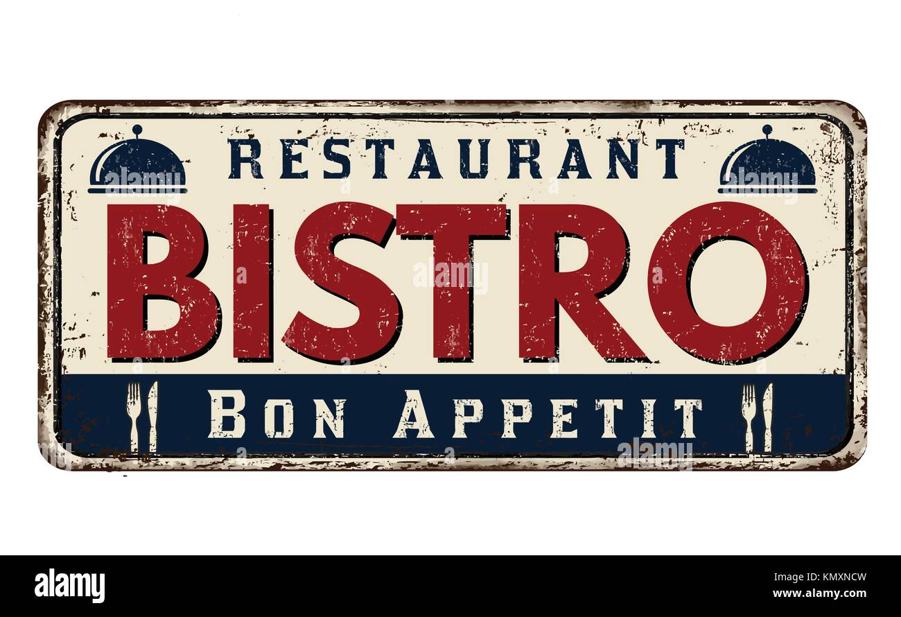 Bistrot vintage Banque d'images vectorielles - Alamy