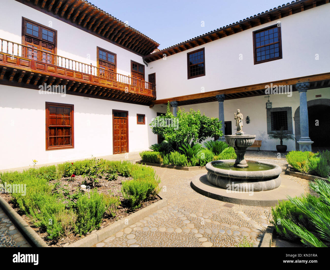 Maison coloniale, à San Cristobal de La Laguna, Tenerife, Canaries ...