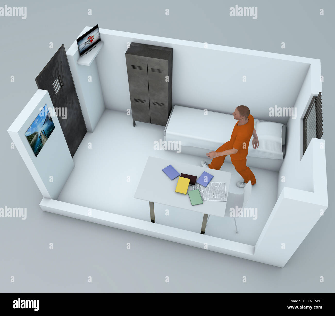 Cellule De Prison Television Banque d'image et photos - Alamy