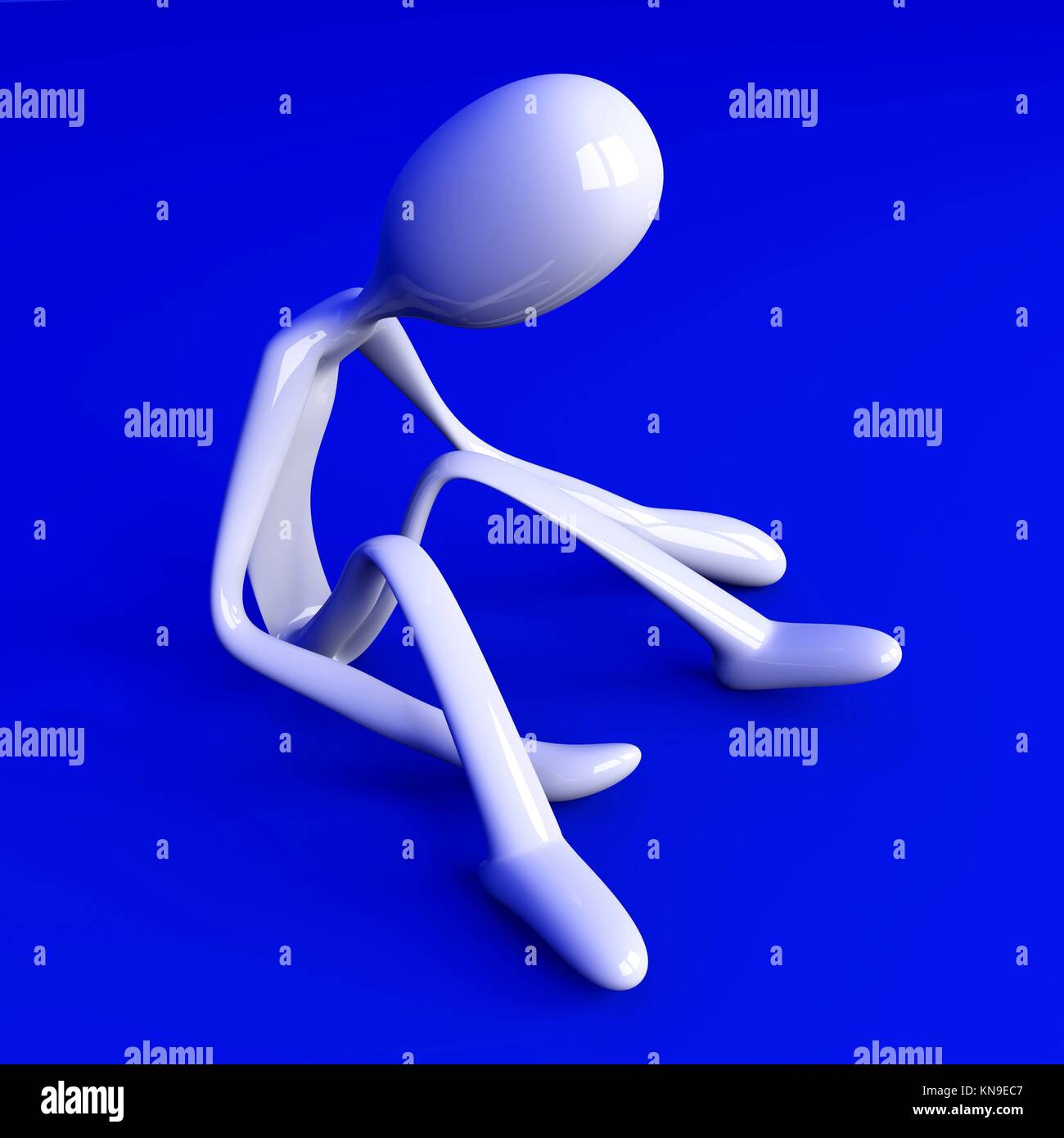 3 personnes tristes dessinée Banque de photographies et d’images à ...