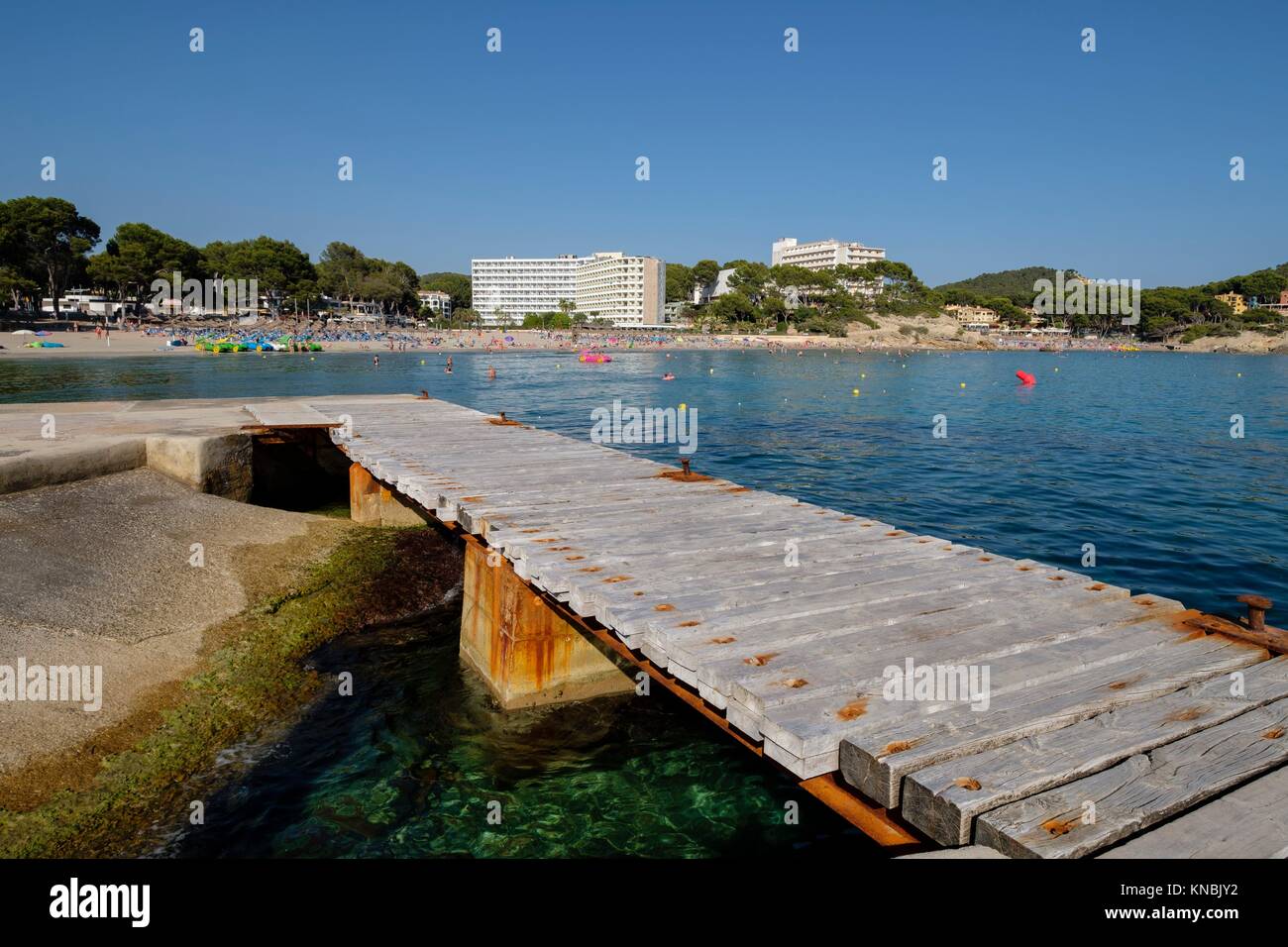 Torà beach, aka Peguera Torà , Paguera, Calvia, Majorque, Iles Baléares ...