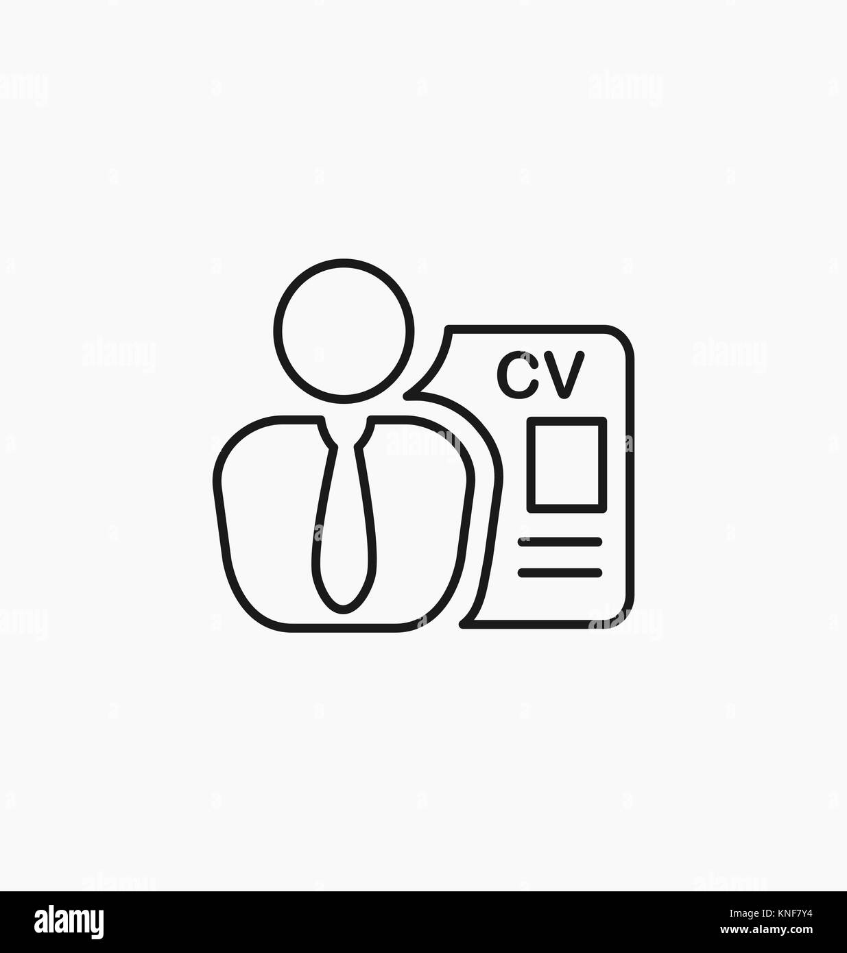 L'icône de l'employé. Signe de recrutement. Illustration vecteur de ...