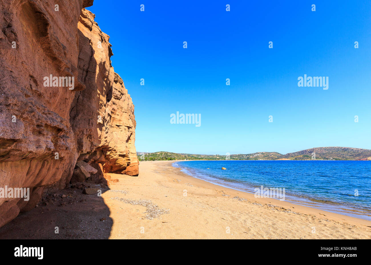 Plage de kouremenos Banque de photographies et d’images à haute ...