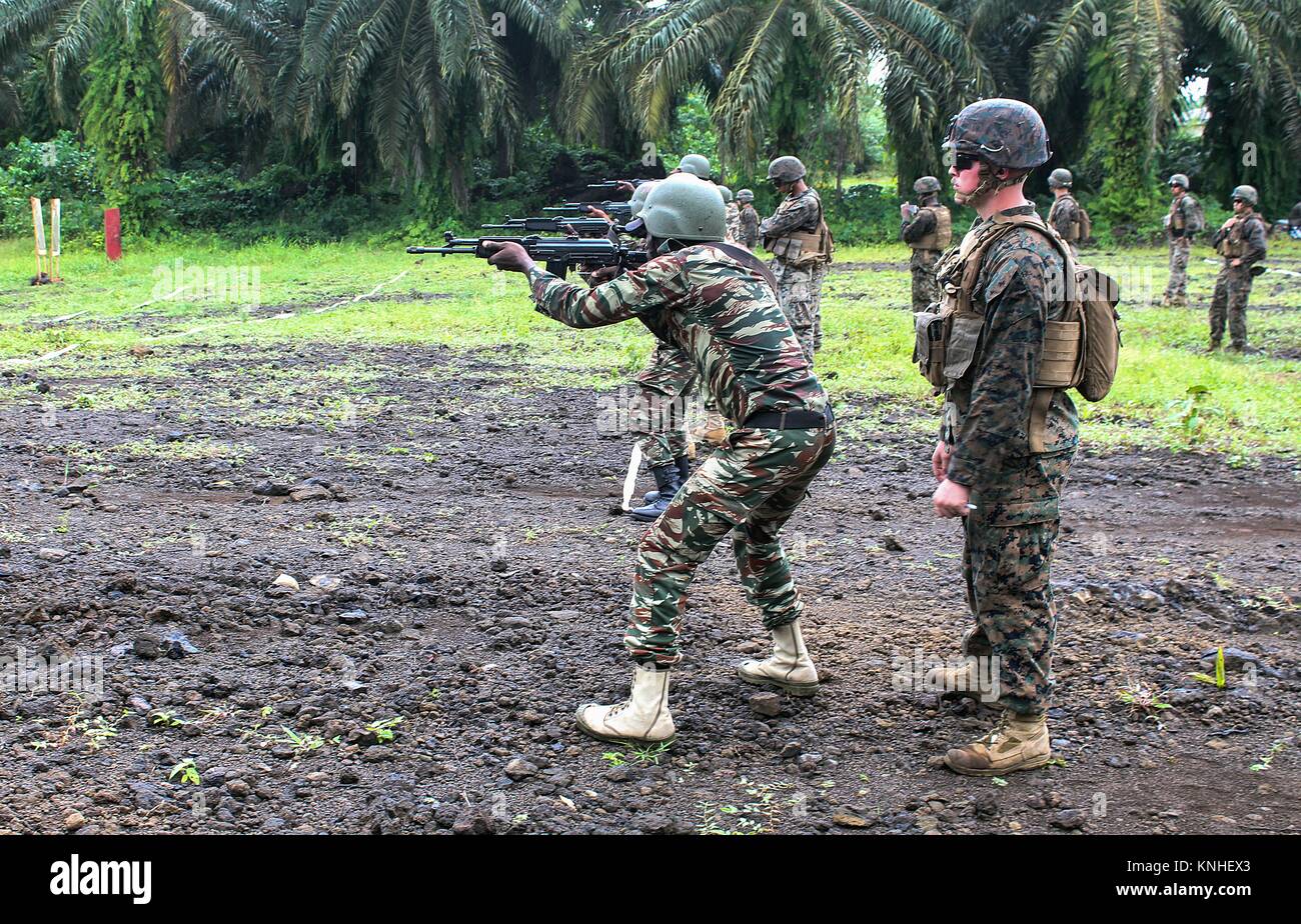 Les Marines américains camerounais train Commando Marine Company ...