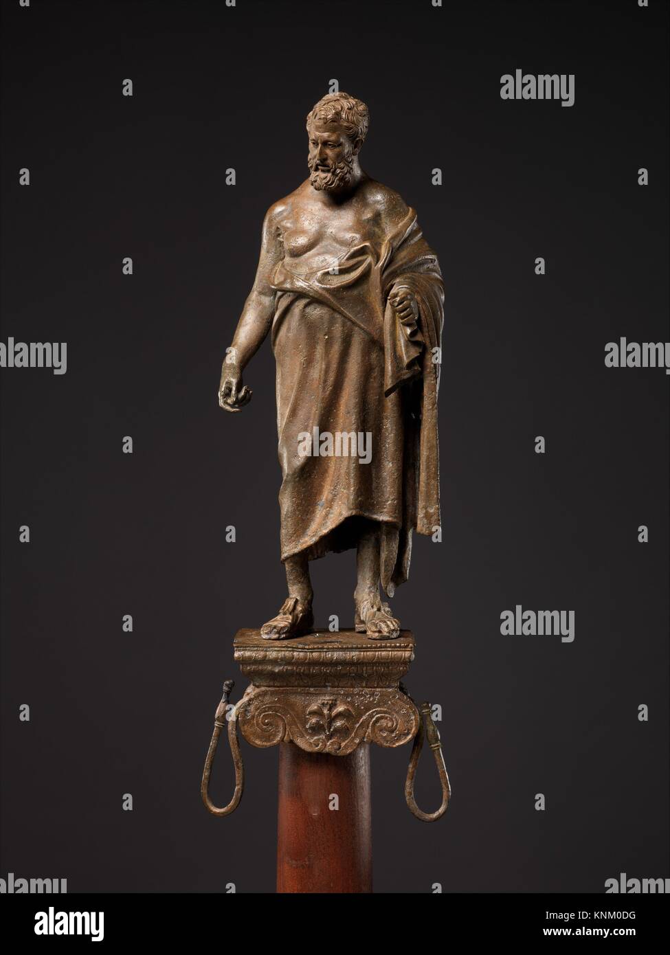 Statuette en bronze chandelier philosophe statue grecque romaine Banque ...