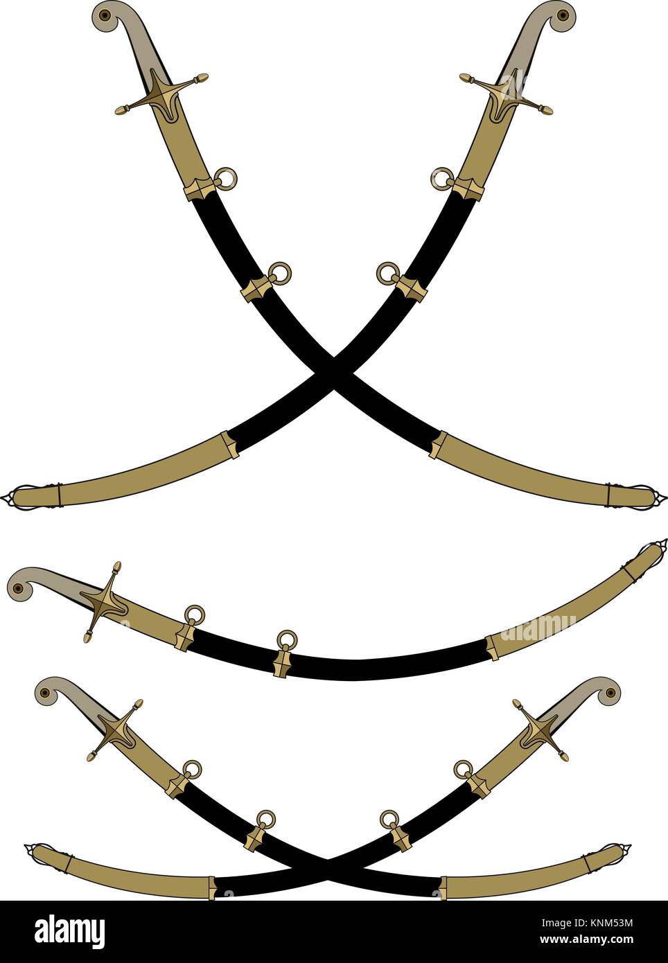 Saber weapon Banque d'images vectorielles - Alamy