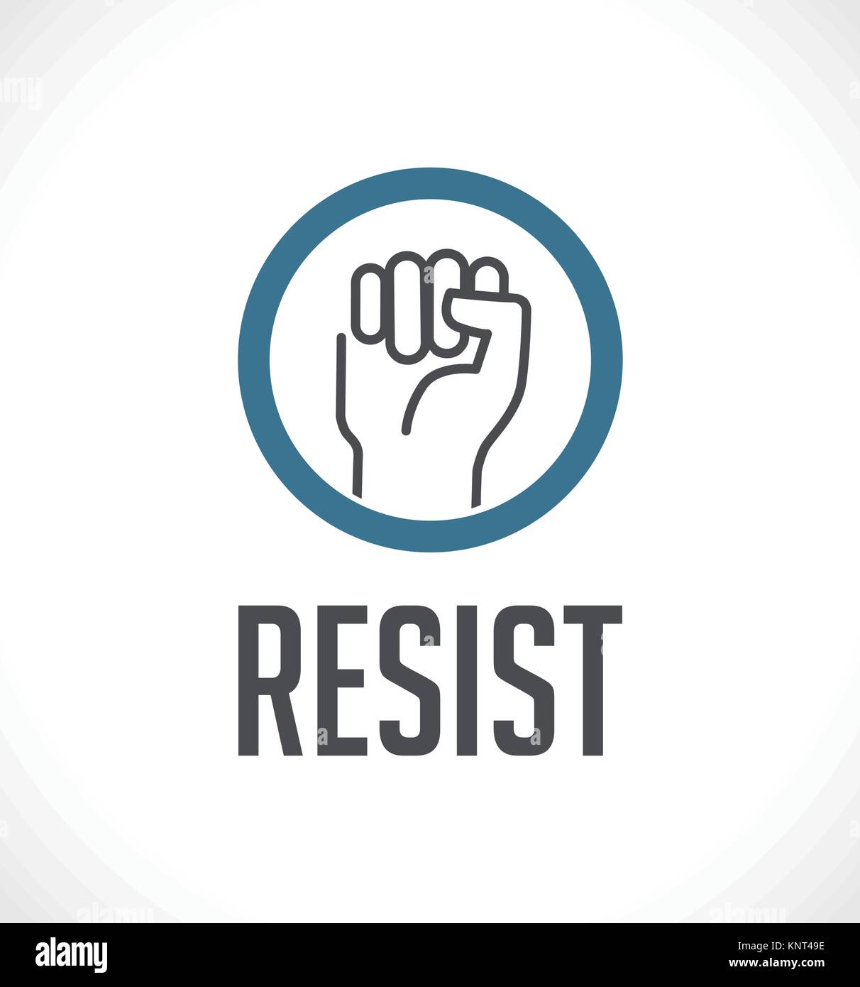Logo - résister à la notion - fist comme symbole de la résistance ...