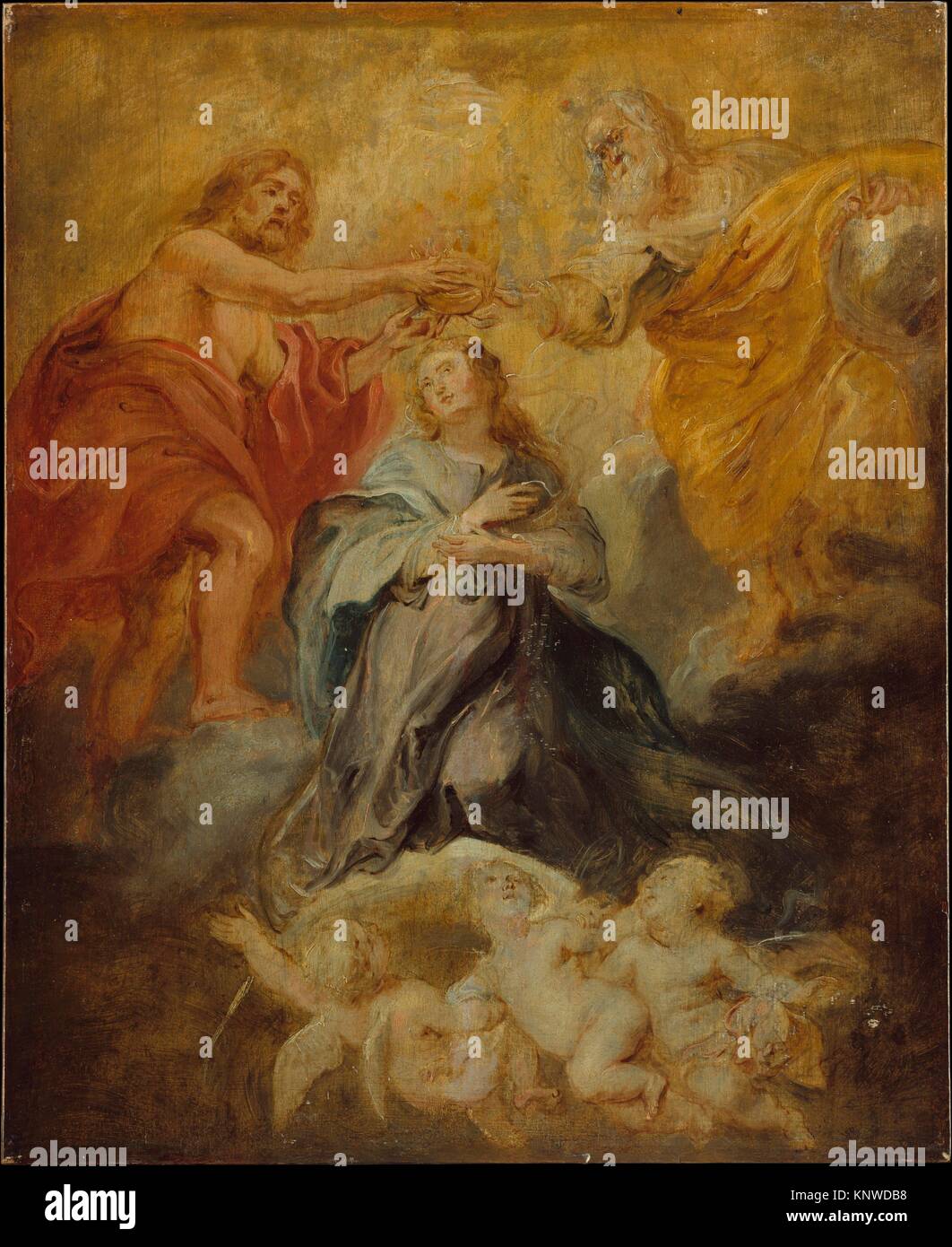 Le couronnement de la Vierge. Artiste : Peter Paul Rubens (Siegen ...