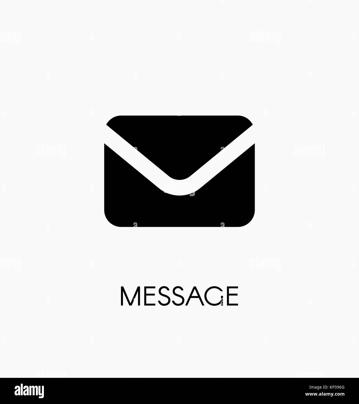 Icône du logo messages Banque d'images vectorielles - Alamy