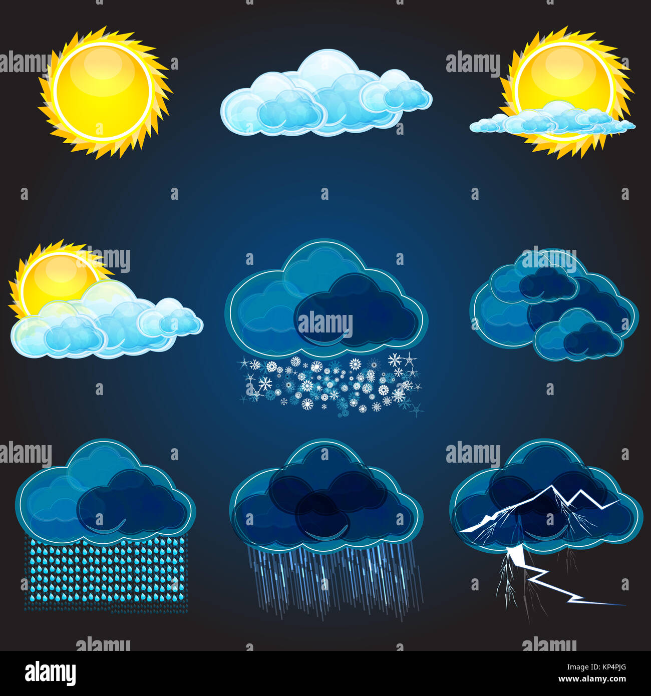 Illustration types weather Banque de photographies et d’images à haute ...